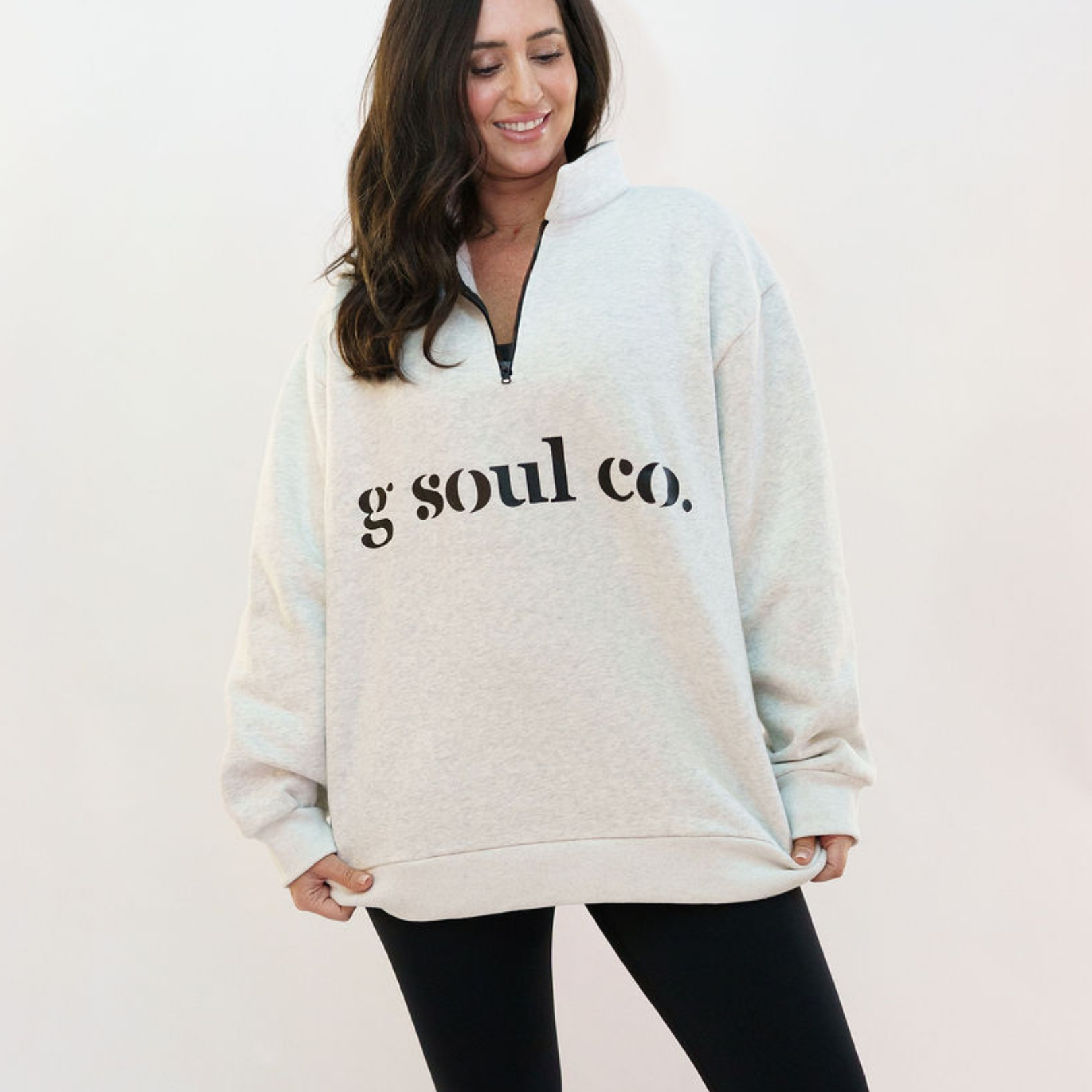 The Aspen Half Zip Sweatshirt – GSoulCo.